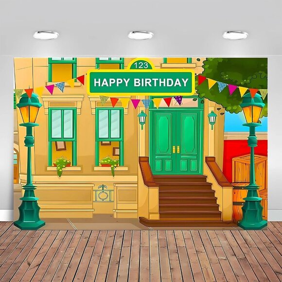 Party Supplies | First Birthday Theme Party Photo Backdrop Banner Back ...